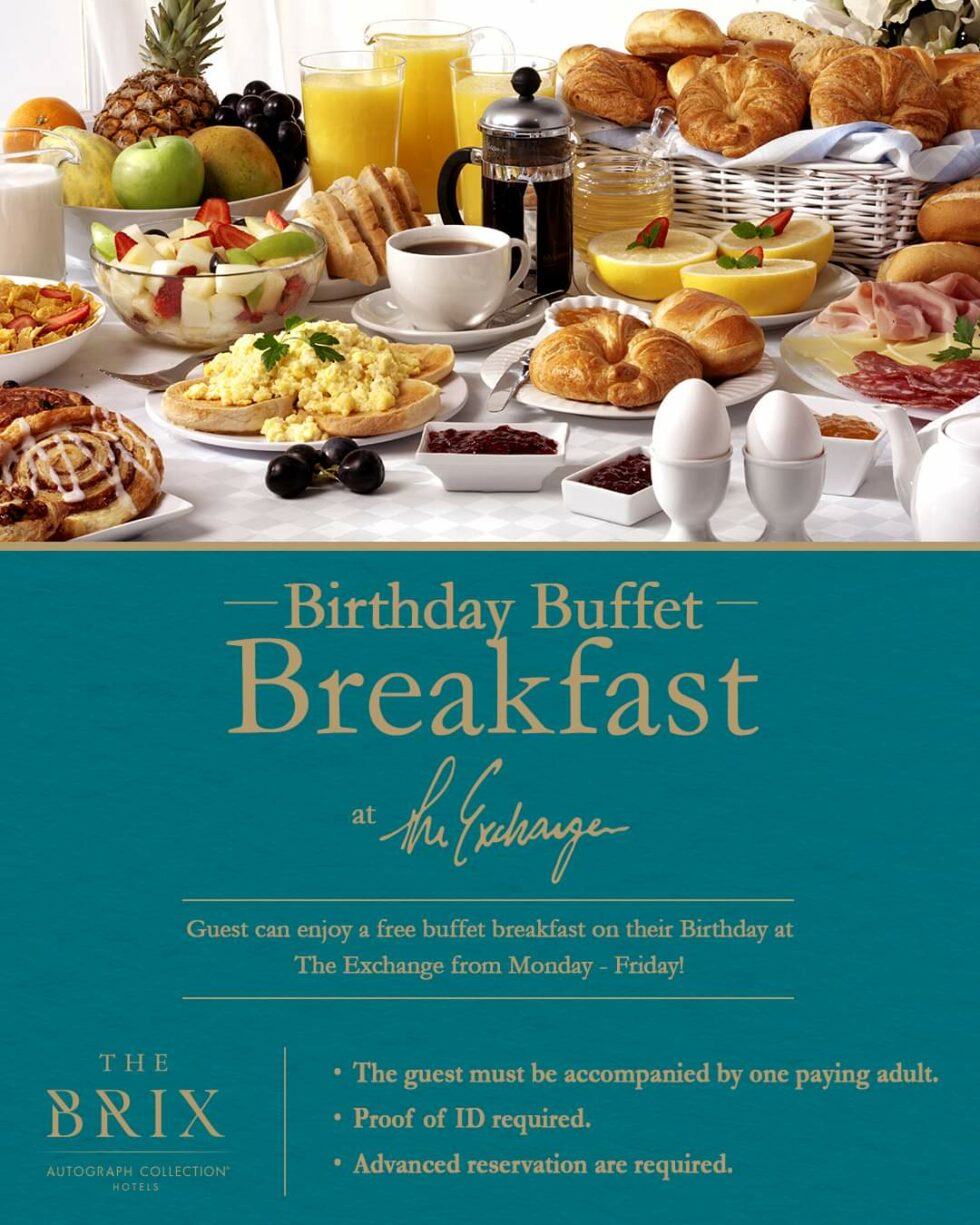 The Brix - The Exchange Restaurant - My Menu